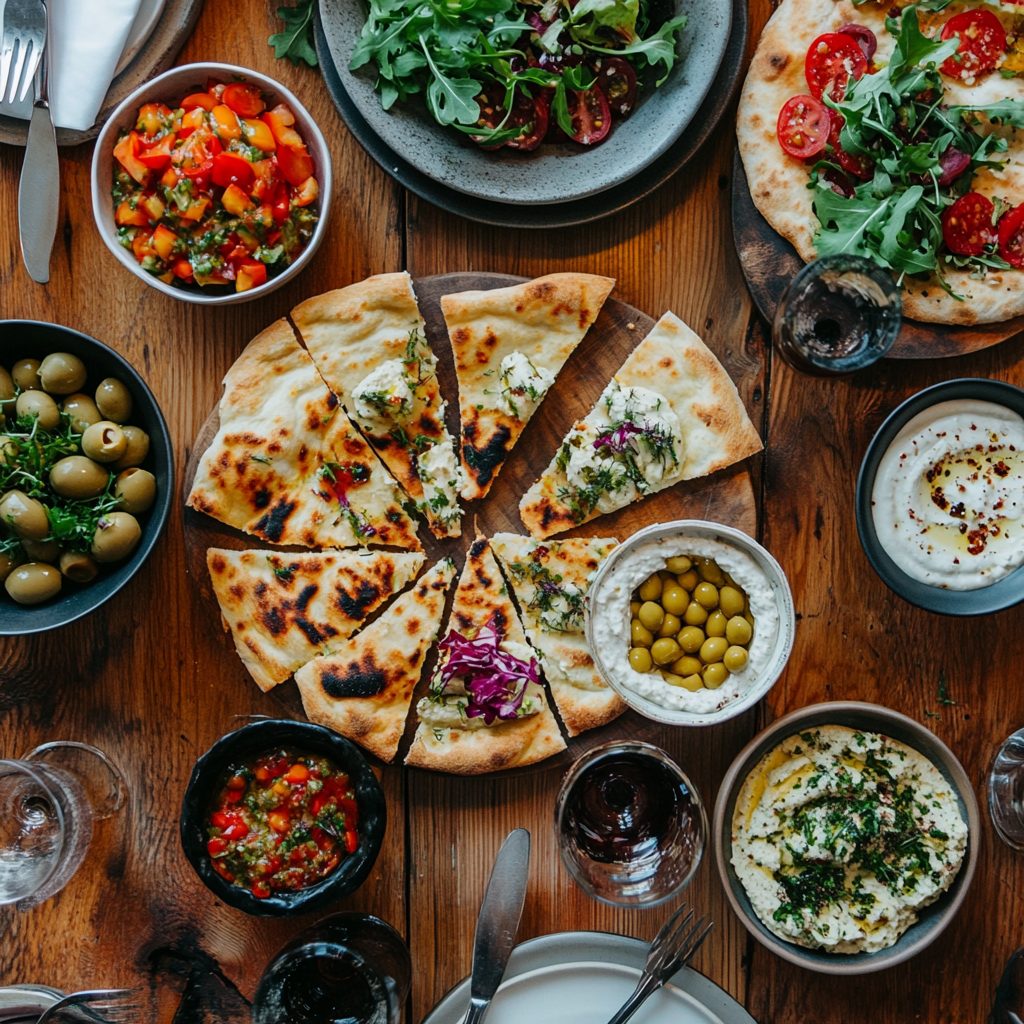 Mediterranean Flatbread (aka Cheat Day-ish)