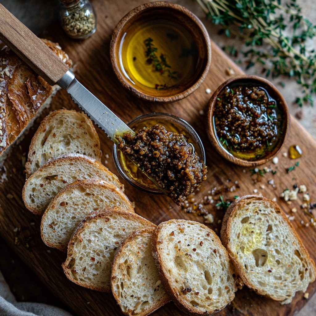 Olive Tapenade & Toasted Baguette