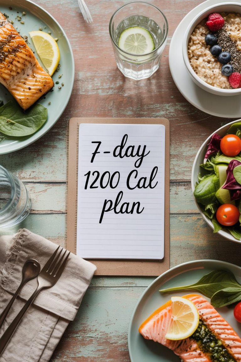 7-Day 1200 Calorie Meal Plan That’s Balanced & Totally Doable