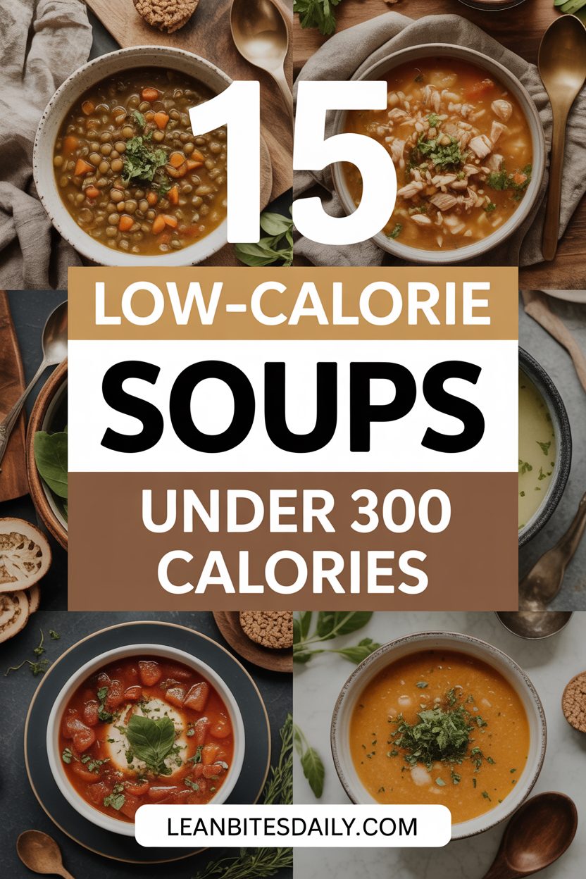 15 Low-Calorie Soups Under 300 Calories (Cozy & Filling)