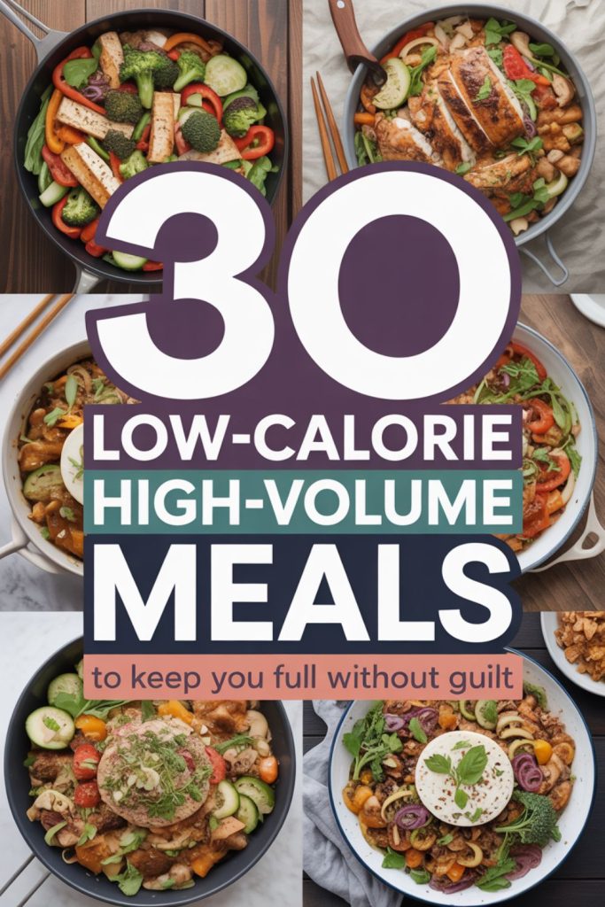 30 Low-Calorie, High-Volume Meals To Keep You Full Without Guilt