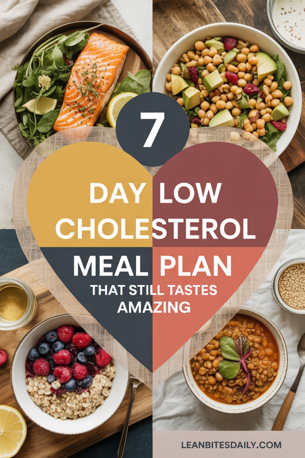 7-Day Low Cholesterol Diet Plan (Heart-Smart Meals That Still Taste Amazing)