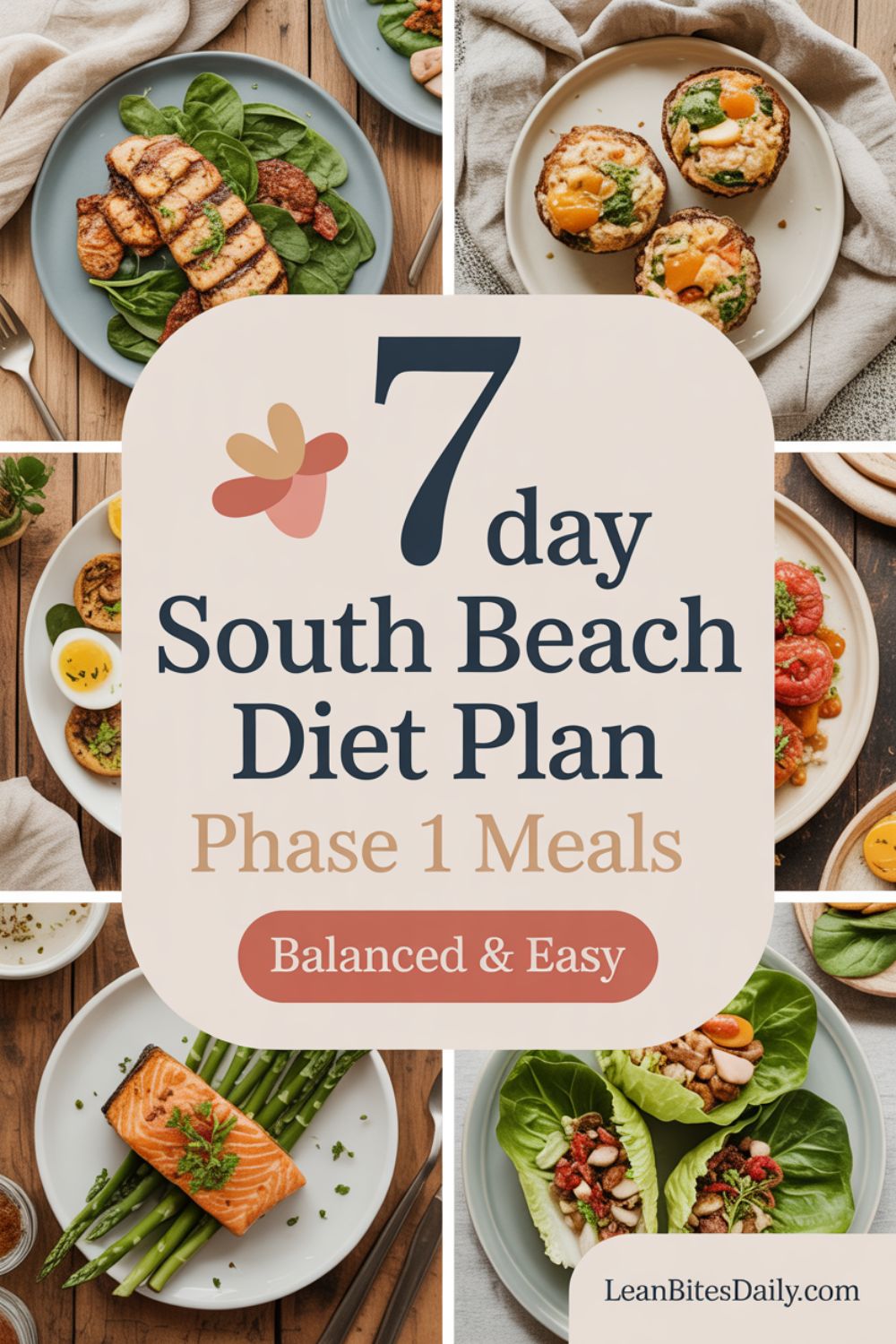 7-Day South Beach Diet Plan (Phase 1 Meals That Are Balanced & Easy)