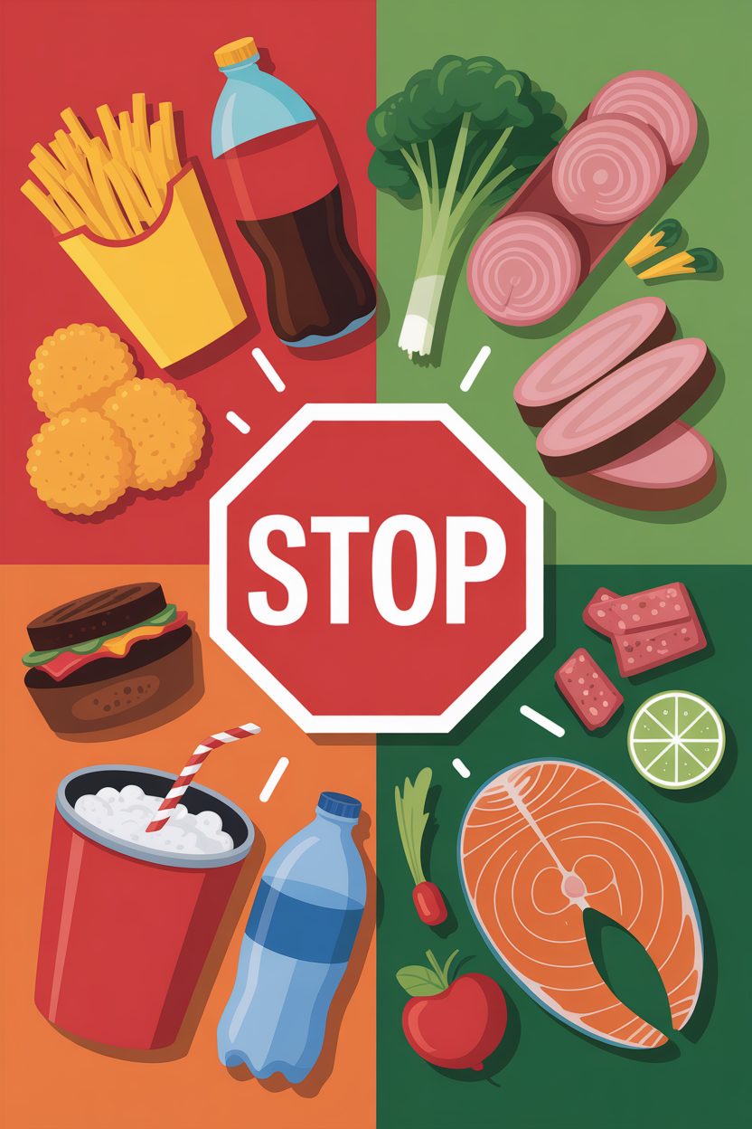 Fatty Liver Disease Diet Poster – Liver Health Food Guide (12x18)
