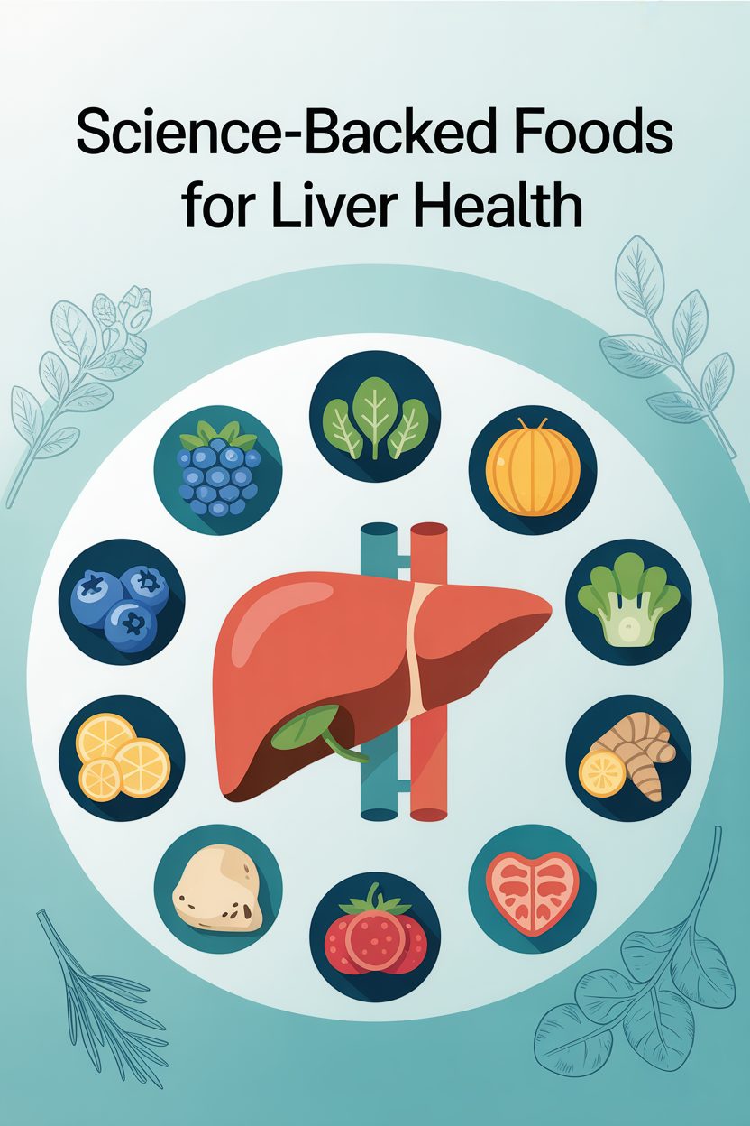 Fatty Liver Disease Diet Poster – Liver Health Food Guide (12x18)
