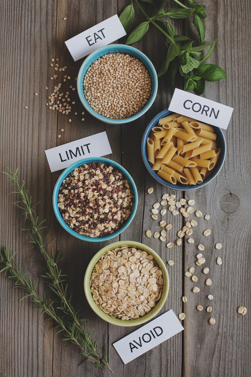 Gluten-Free Grocery Chart – Printable Eat, Limit, Avoid List