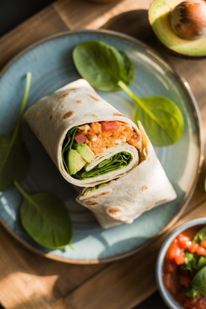 Low-Cal Breakfast Burrito Wraps