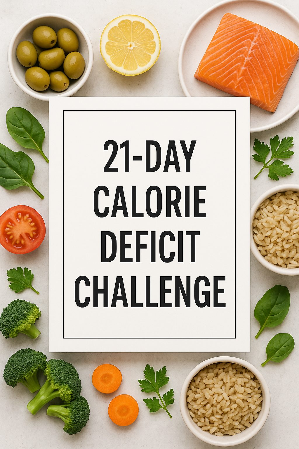 21-Day Calorie Deficit Challenge (PDF Inside)