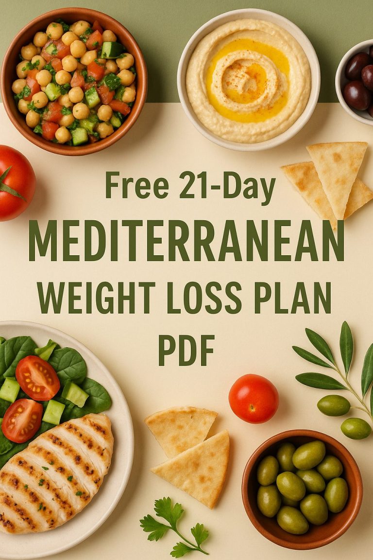 1100 Calorie 7-Day Meal Plan – Printable Menu & Grocery List (PDF)