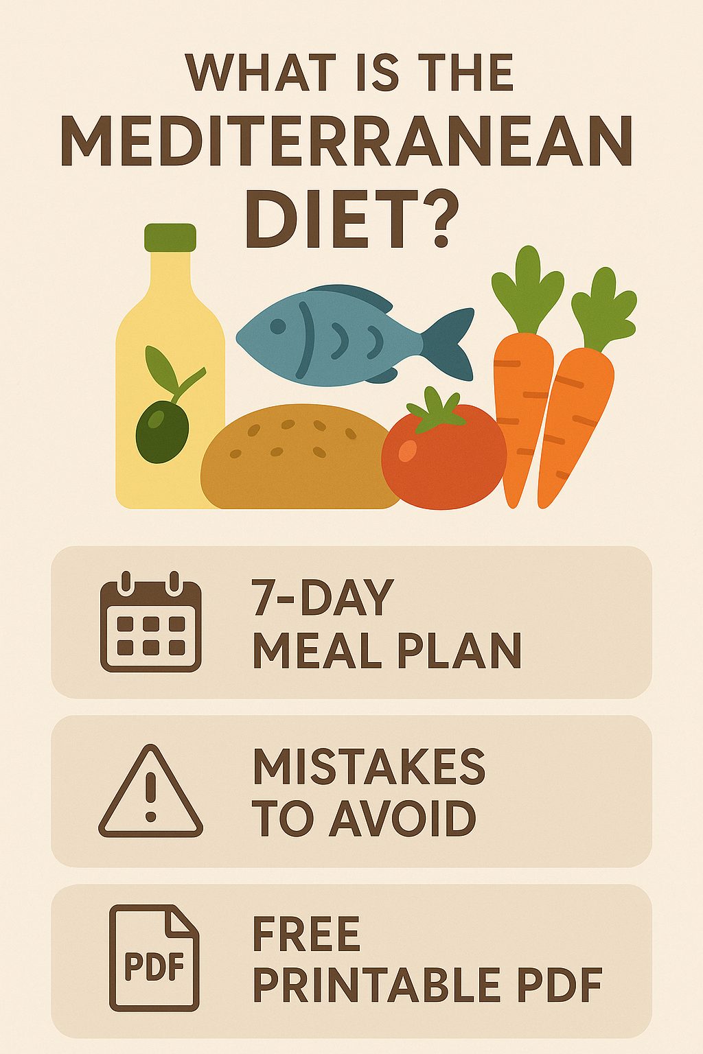 7-Day Mediterranean Diet Plan (Free Printable PDF)